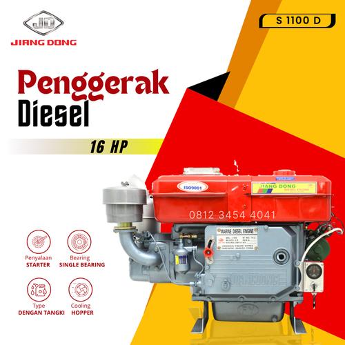 Jual mesin penggerak diesel engine Jiang Dong 16 HP Hopper S1100 Starter - Kota Surabaya ...