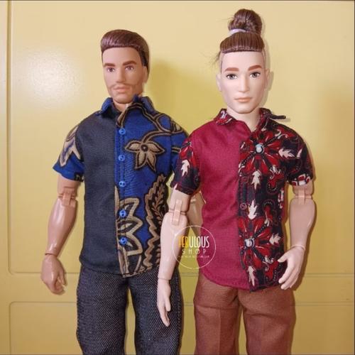 Jual Kemeja Batik Lengan Pendek | Baju Ken | FEBulousshop - Hitam Lurik ...