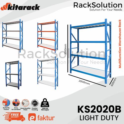 Promo Warehouse rack KITARACK KS2020 STARTER white rak gudang - 3 Layer ...