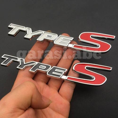 Jual Stiker Emblem Badge Type S Bahan Besi Timbul 3D Sticker Tulisan ...