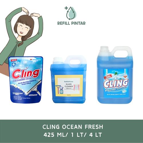 Jual Refill Pintar Pembersih Kaca Cling Ocean Fresh - Ocean Fresh, 425 ...