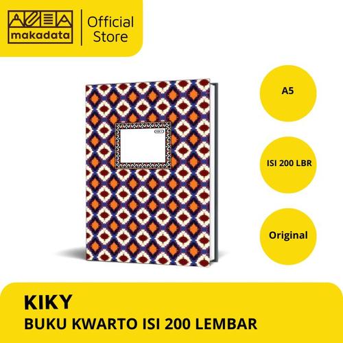 Jual BUKU TULIS KWARTO KUARTO QUARTO HARDCOVER ISI 200 LEMBAR KIKY ...