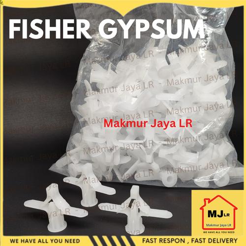 Jual Fisher Gypsum / Viser Fiser Gipsum / Nylon Butterfly Anchor - per ...