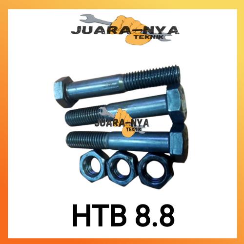 Jual Baut Mur Baja M12 x 70 / Baut Mur m12 x 70mm Baja 8.8 - Kota ...