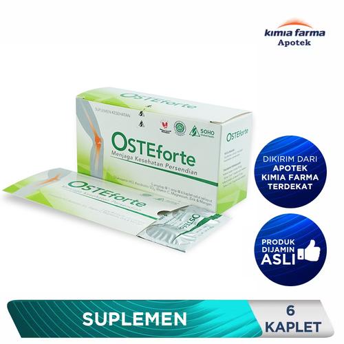 Jual OSTE FORTE STRIP 6 KAPLET / SUPLEMEN KESEHATAN TULANG & SENDI ...