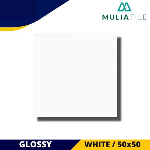 Jual Mulia Keramik 50x50 Putih Polos Glossy White Gloss Lantai - Kota ...