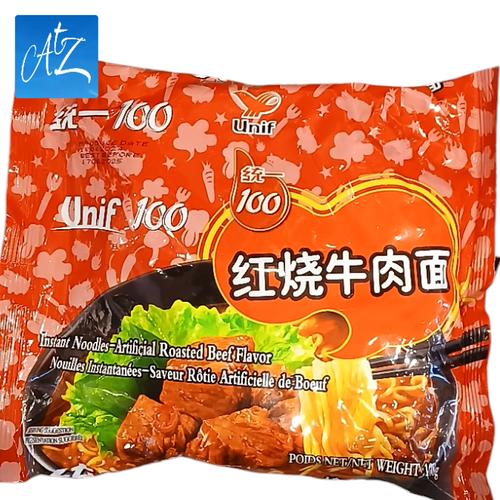 Jual Mi mie instan kuah rasa angsio daging sapi Unif 100 Artificial ...
