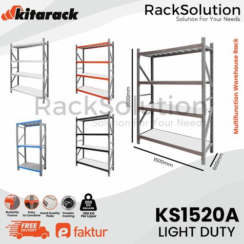Promo KITARACK KS1520A STARTER Rack Gudang 1.5M Multifungsi 200KG 3/4 ...
