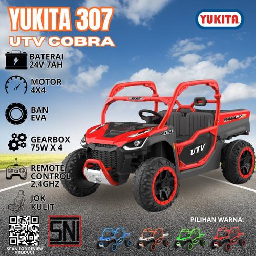 Jual Mainan Mobil Aki Anak Remote Contol Yukita 307 UTV COBRA 24VOLT - Biru - Jakarta Utara ...