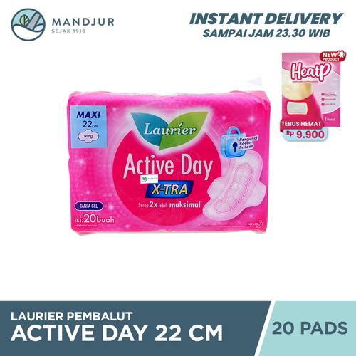 Jual Laurier Active Day X-Tra Wing 20 Pads - Pembalut Wanita Wings 22 ...