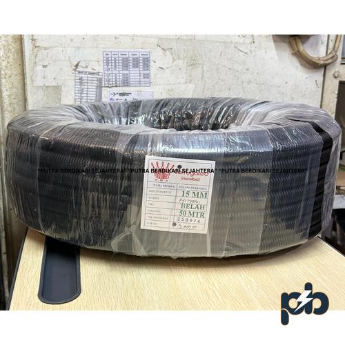 Jual Flexible Conduit PVC Belah 15mm Hitam / Flexible PVC Belah 15 mm ...