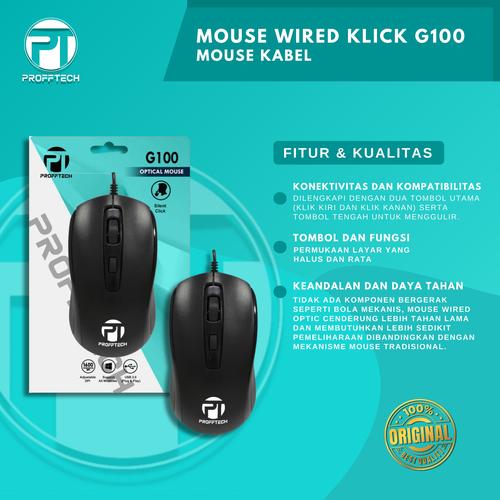 Promo Mouse Kabel / Wired Optical. (Klick) Original ProffTech- Black ...