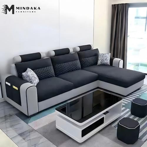 Promo Sofa Minimalis Leter L + Meja HPL dan Kursi Puff - Kab. Tegal ...