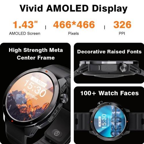 Jual Aolon Navi R3 Jam Tangan Pria Gps Map Pace Amoled Aod Display ...