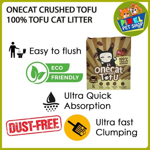 Jual ONECAT Crushed Tofu Cat Litter Premium, Pasir Kucing Tofu Halus ...