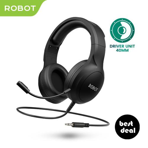Jual Robot RH-P20 Headphones with Mic Headset Gaming 3.5mm (New RH-P10 ...