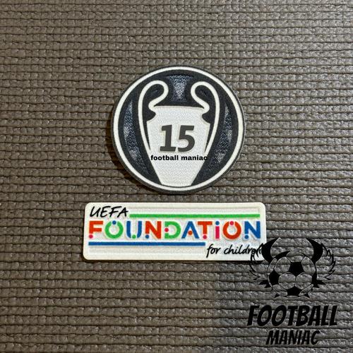 Jual Patch Original Defending Champion 15 + Foundation Real Madrid 2024 ...