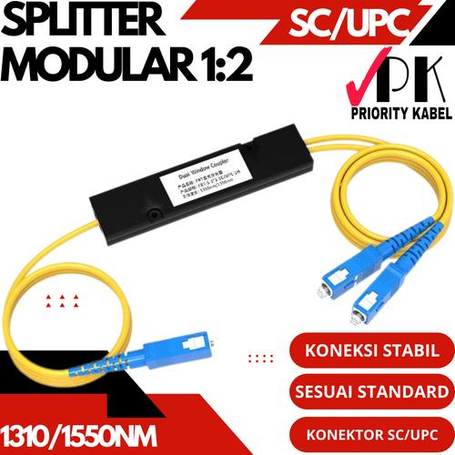 Jual Fiber Optic SC UPC PLC 1:2 Passive Spliter Mini Ratio 1/2 1x2 ...