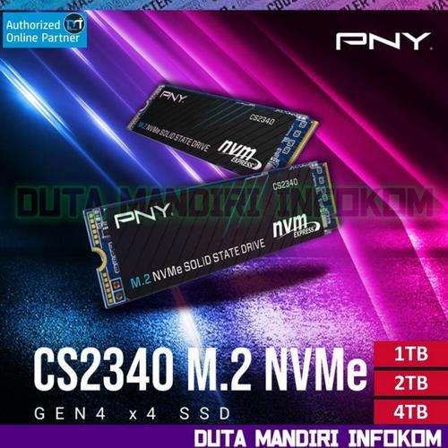 Promo PNY CS2340 SSD 1TB 2TB 4TB 8TB - M.2 2280 NVMe PCIe Gen4.0 x4 - 1TB Cicil 0% 3x - Jakarta ...