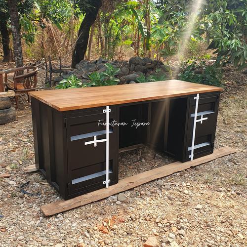 Jual Meja Kerja Kontainer Minimalis Custom Panjang 180cm - Kab. Jepara ...