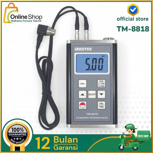 Jual ultrasonic meter thickness Landtek TM 8818 Gauge Tester Meter TM ...