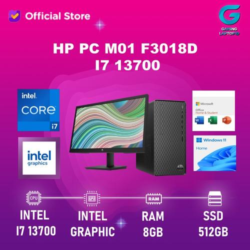Promo HP PC M01 F3018D I7 13700 8GB 512GB W11+OHS BLK + MONITOR V22 Cicil 0% 3x - Jakarta Utara ...