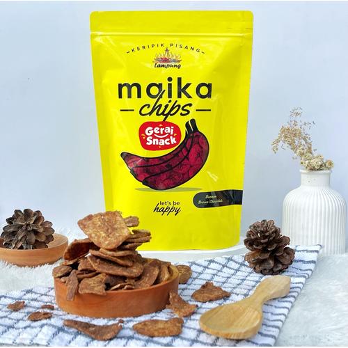 Promo Keripik Pisang Maika Chips Kemasan Pouch Oleh2 Khas Lampung - Kab ...