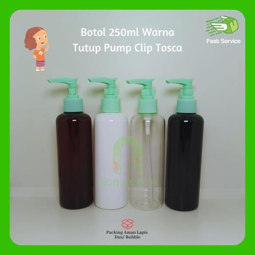 Promo Botol 250ml Warna Tutup Pump Kip Neck 24 - 150ml RF Clear, P.PinkKlipPink - Jakarta Timur ...