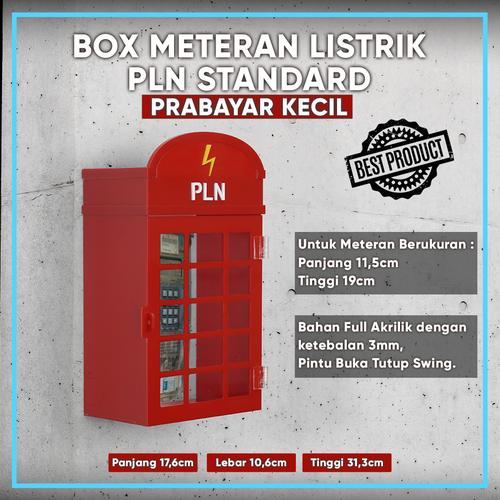 Jual Box Meteran Listrik Akrilik Prabayar London Edition Ukuran Kecil ...