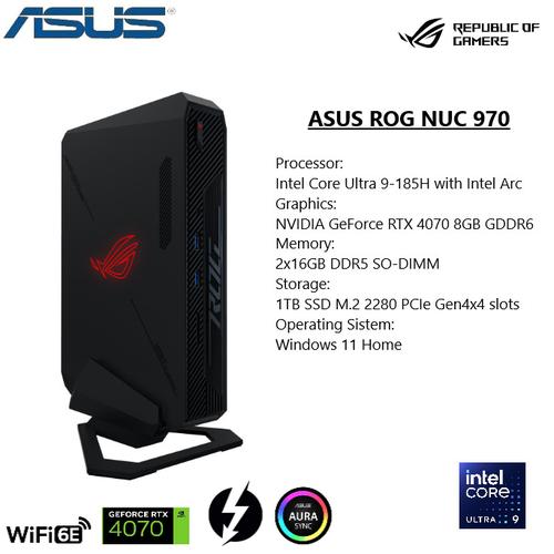 Promo ASUS ROG NUC 970 NUC14SRKU9 - Ultra 9 185H/32GB/1TB SSD/RTX 4070 ...