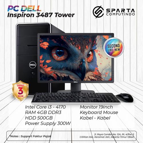 Jual Paketan PC DELL Inspiron 3487 Tower Intel Core i3 gen 4 RAM 4GB ...