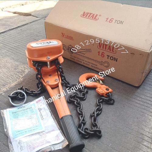Jual VITAL Lever Block 1Ton x 1.5 Meter Lever Hoist Manual Made in ...