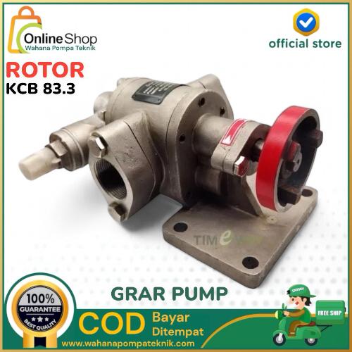 Jual Gear Pump ROTOR RK KCB83.3 Stainless 304 Pompa Cairan Kental Pump ...