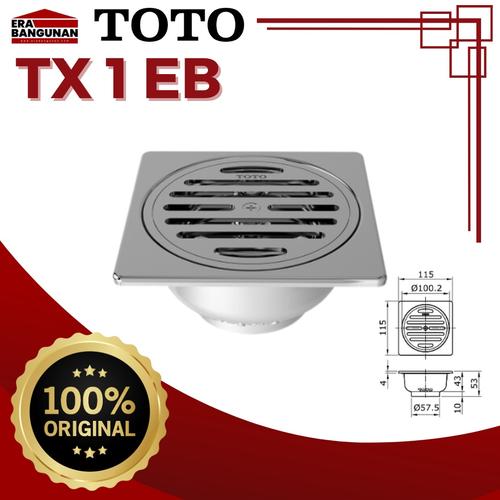Jual Floor Drain TOTO TX1EB / Saringan Got TOTO TX1EB - Jakarta Barat - Era Bangunan PT Official ...