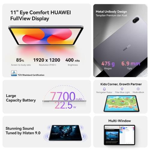 Jual HUAWEI MatePad SE 11" Tablet [6+128GB] [4+128GB] | FHD+ Eye ...