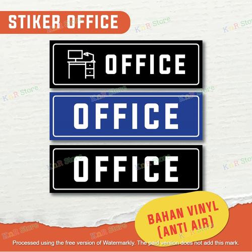Jual STICKER SIGN LABEL OFFICE WATERPROOF - Hitam 01 - Jakarta Barat ...