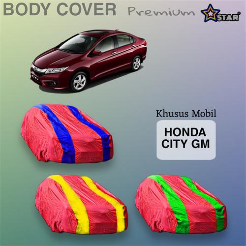 Promo Sarung Mobil HONDA CITY GM Merah Strip 2 Warna Body Cover Penutup ...