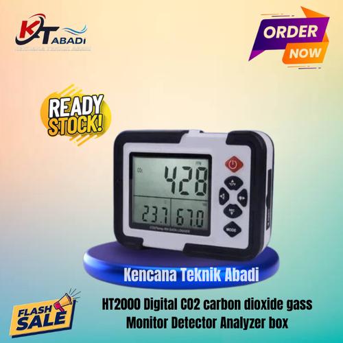 Jual HT2000 Digital CO2 carbon dioxide gass Monitor Detector Analyzer ...