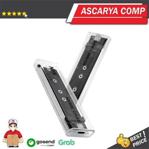 Jual Enclosure SSD Nvme M2 NYK S1 - Casing SSD M.2 Transparan USB3.1 Type-C Case - Kota Bandung ...