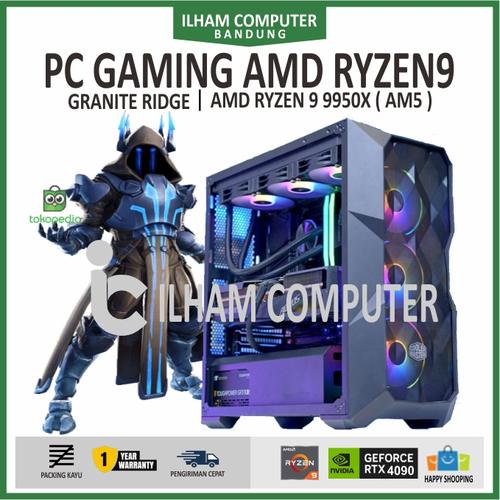 Jual PC GAMING AMD RYZEN 9 9950X / 9950X3D VGA RTX5070 12GB / RTX5090 32GB DDR5 128GB RGB NVME ...