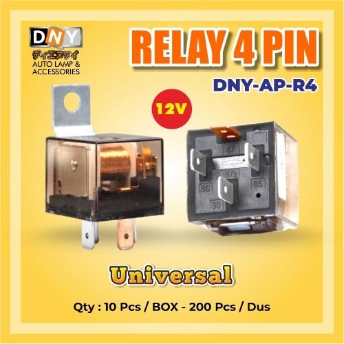 Jual Relay 12V 40A 4 Pin Relay Kaki 4 - Aksesoris Mobil Relay Klakson ...
