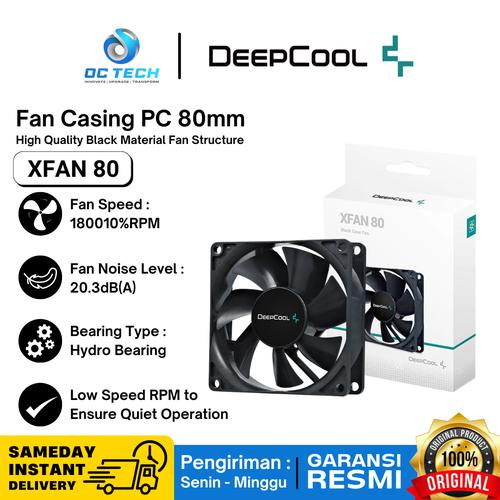 Jual DEEPCOOL XFAN 8cm XFAN80 80 BLACK hydro bearing fan casing ...
