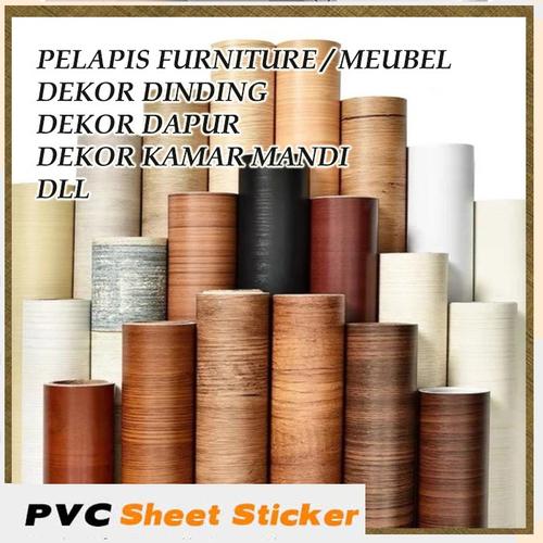 Jual PVC Sheet Sticker Vynil Motif Kayu / Marmer Seri FS Interior Film ...