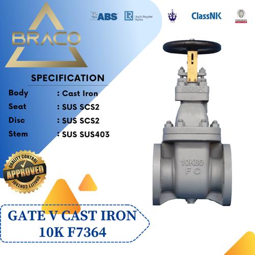 Jual GATE VALVE CAST IRON F7364-JIS 10K 100 size 4 inch - Jakarta Barat ...