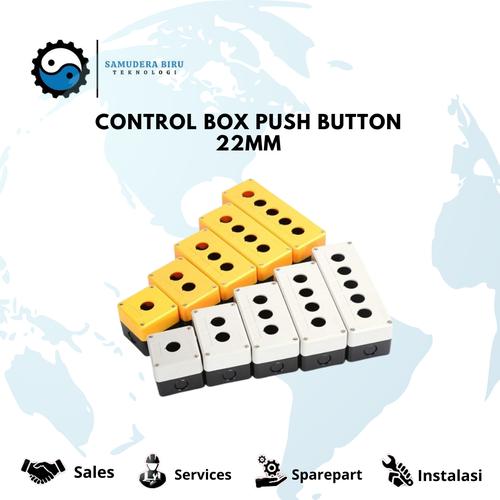 Jual Control Box Emergency Push Button 2 Lubang Hole 22mm Putih - 3 LBG ...