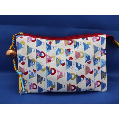 Jual Dompet Jepang ( Japanese Pouch ) - Putih Motif Gunung Fuji ...