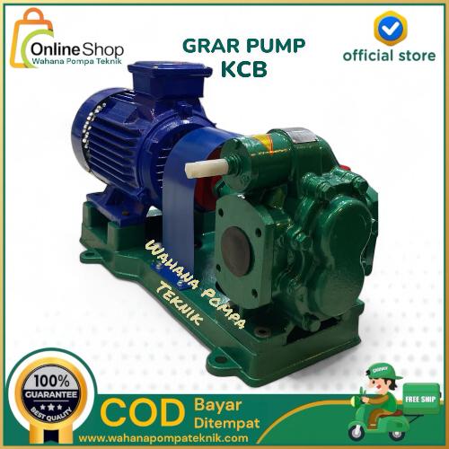 Jual Pompa Transfer Cairan Kental Pompa Gear Pump KCB 200 Dinamo 5,5Hp ...