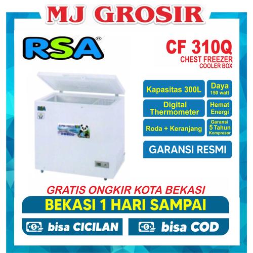 Jual RSA CF 310 Q CHEST FREEZER BOX CF-310Q LEMARI PEMBEKU 300 LITER ...