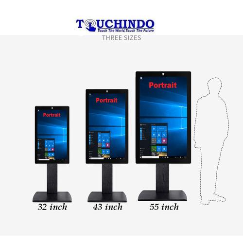 Promo Digital Signage / Kiosk All in One 55 inch Stand Putar 90 Derajat ...