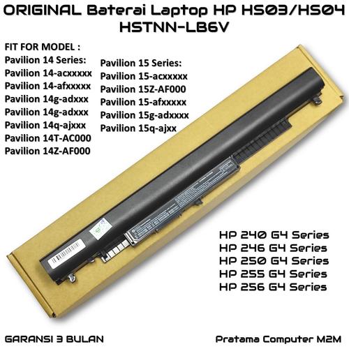 Jual ORIGINAL Baterai Laptop HP 807957-001 HS03 HS04 HP 240-G4 245-G4 ...
